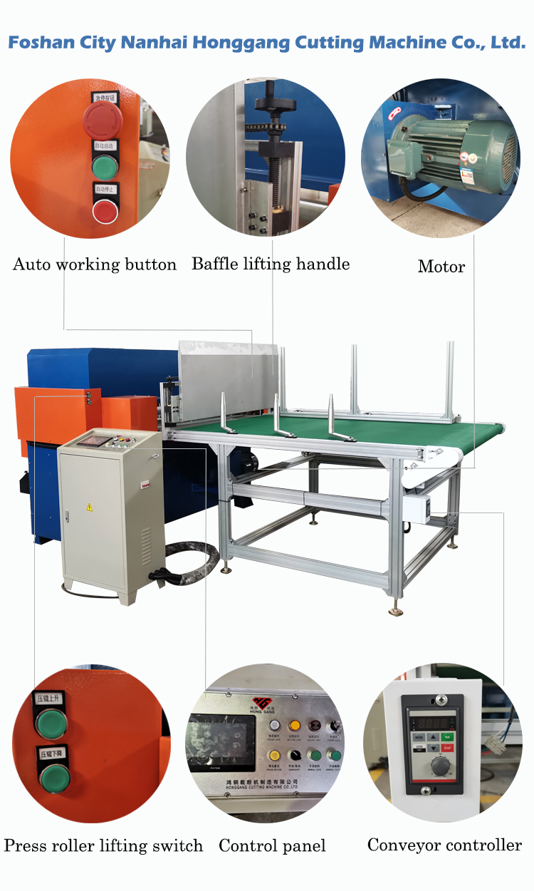 EPE foam sheet stacking cutting machine - HG&DX - Cutting and ...
