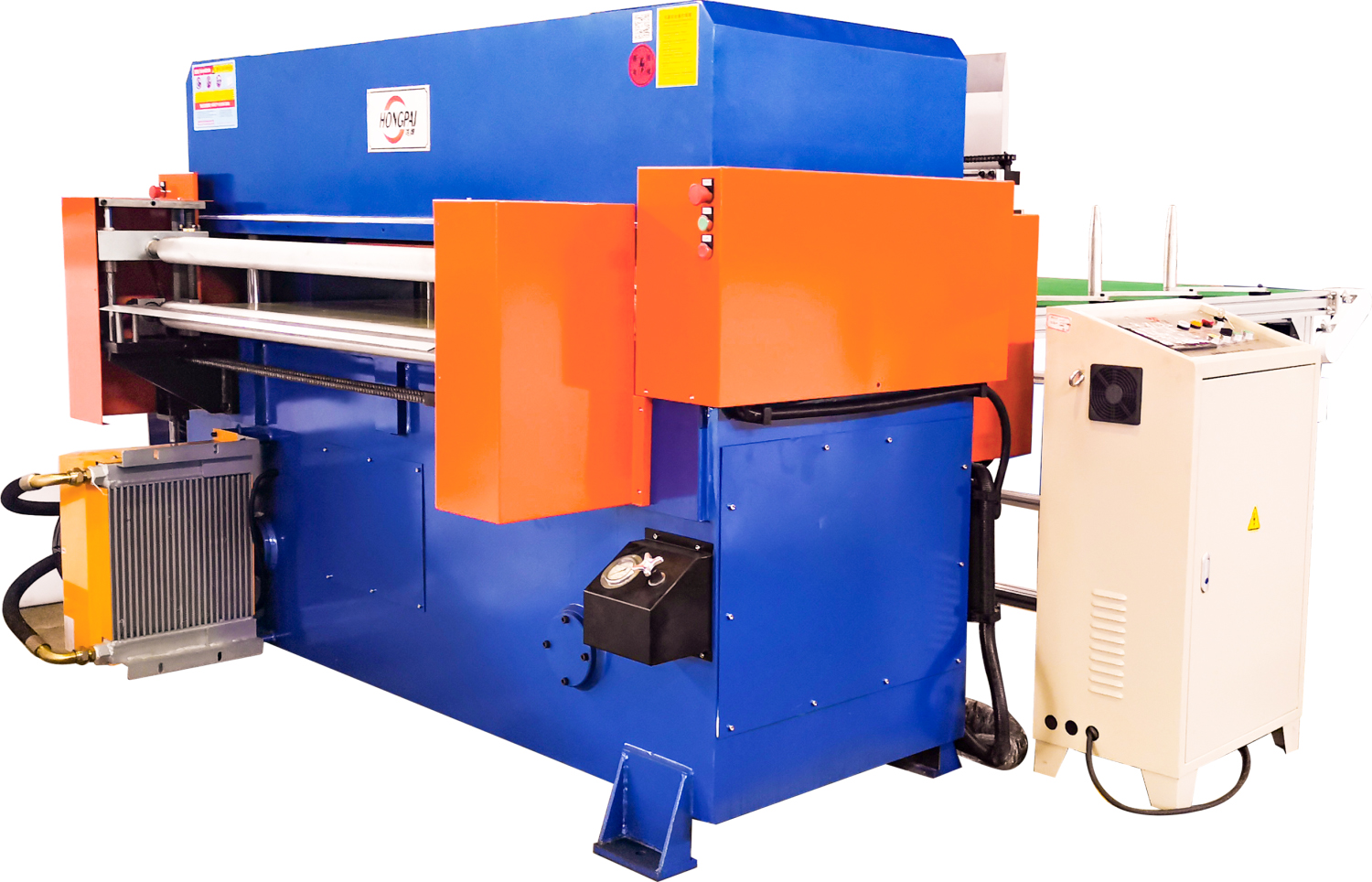 EPE foam sheet stacking cutting machine - HONGGANG-Hydraulic Cutting ...